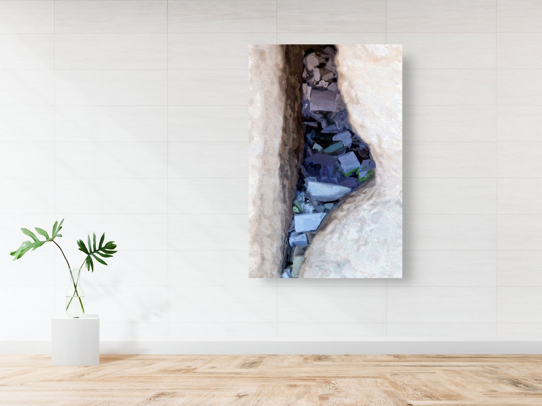 Kotel Western Wall Painting Print - Prayer Paper Notes With Israel Map ...