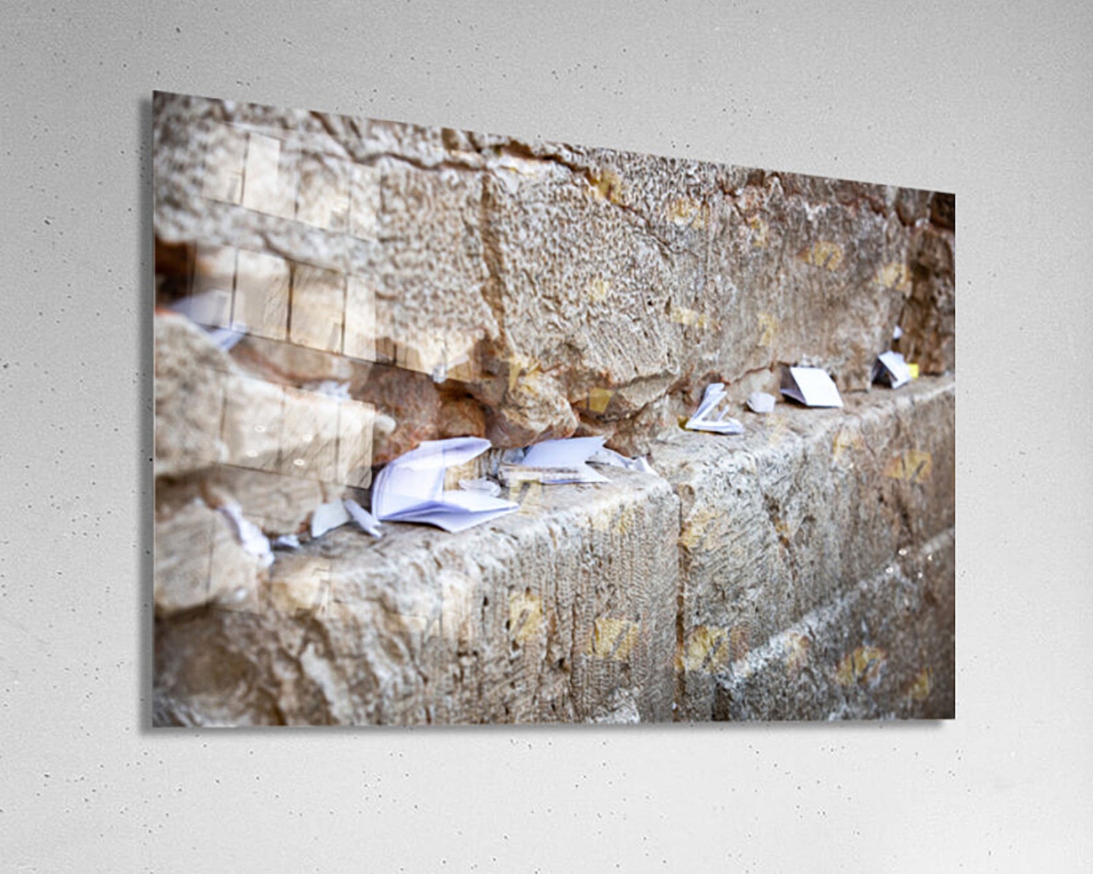 Praying Paper Notes in the Kotel Western Wall - Jerusalem Jewish Stones ...