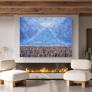 Red Sea Crossing Painting Print: Hero Nachshon Ben Aminadav Entering ...