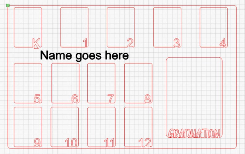 School Years K-12 Frame, Digital File, Laser Cut Craft File Svg ...