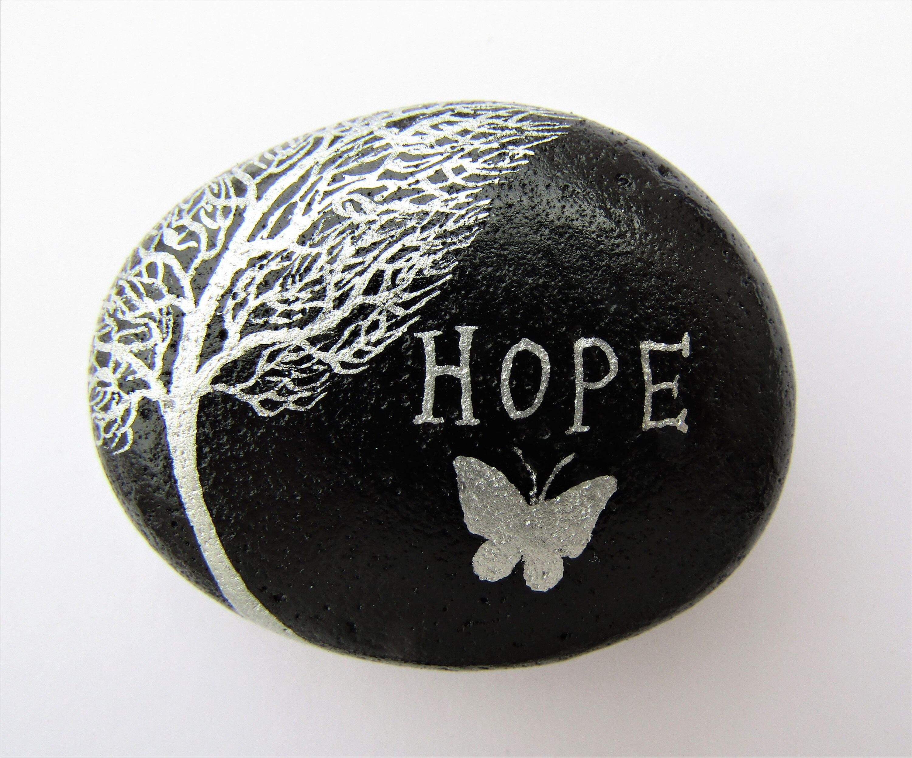 Painted Rock Hope Gift Butterfly Stone Painting Pebble Art - Etsy UK