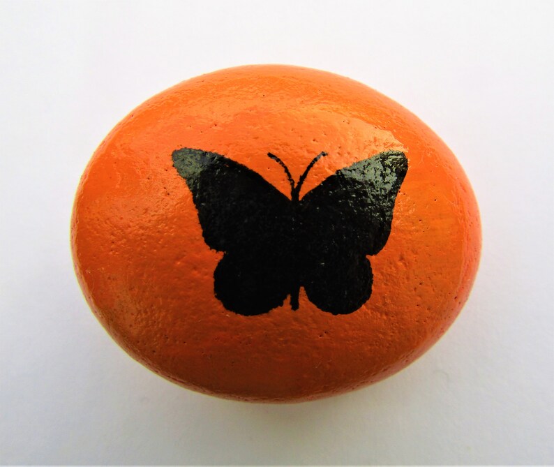 Butterfly Gift Hand Painted Pebble Stone Magnet Rock Art - Etsy