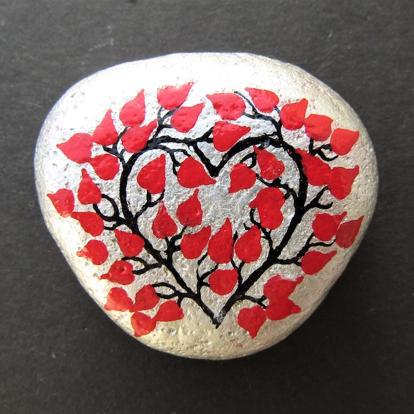 Heart Painted Rocks - Etsy