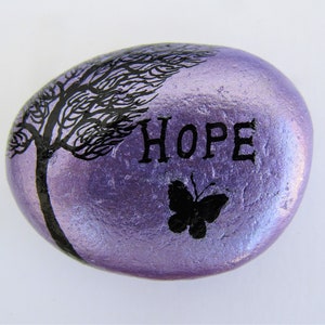 Painted Rock Hope Gift Butterfly Stone Painting Pebble Art - Etsy UK