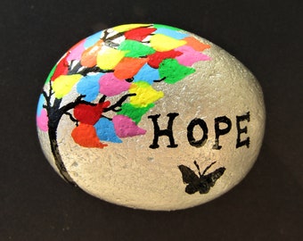 Hope Painted Rock - Etsy