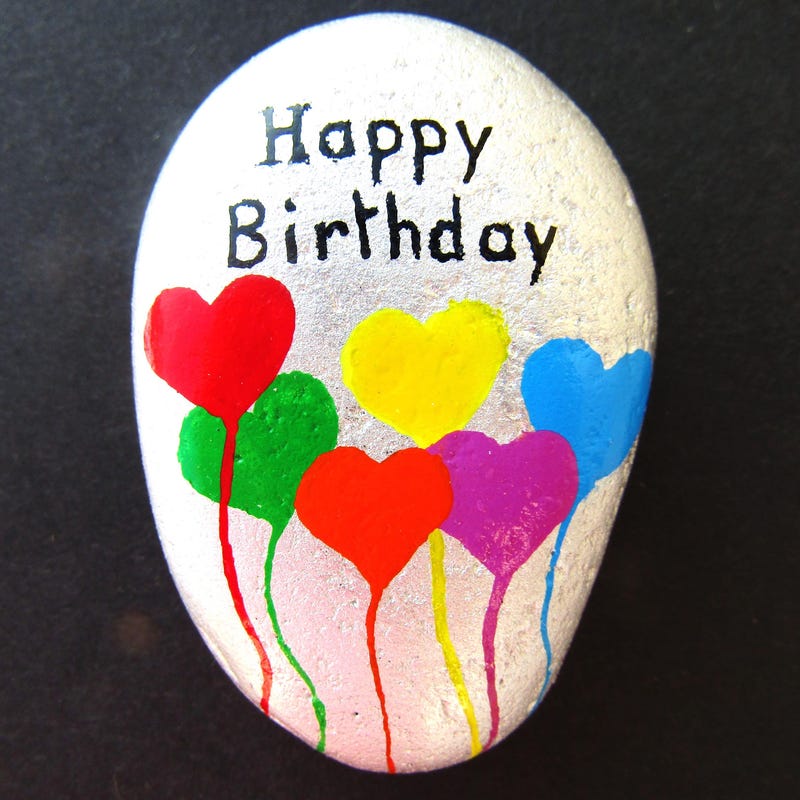 Pebble Art Balloon - Etsy