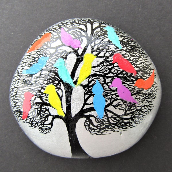 Painted Rocks Birds - Etsy