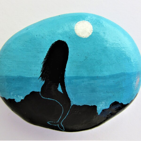 Mermaid Painted Rocks - Etsy