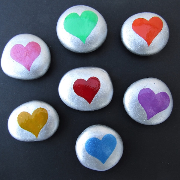 Painted Pebble - Etsy