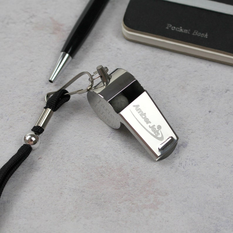 Large Personalised Whistle and Silver Presentation Tin - Etsy