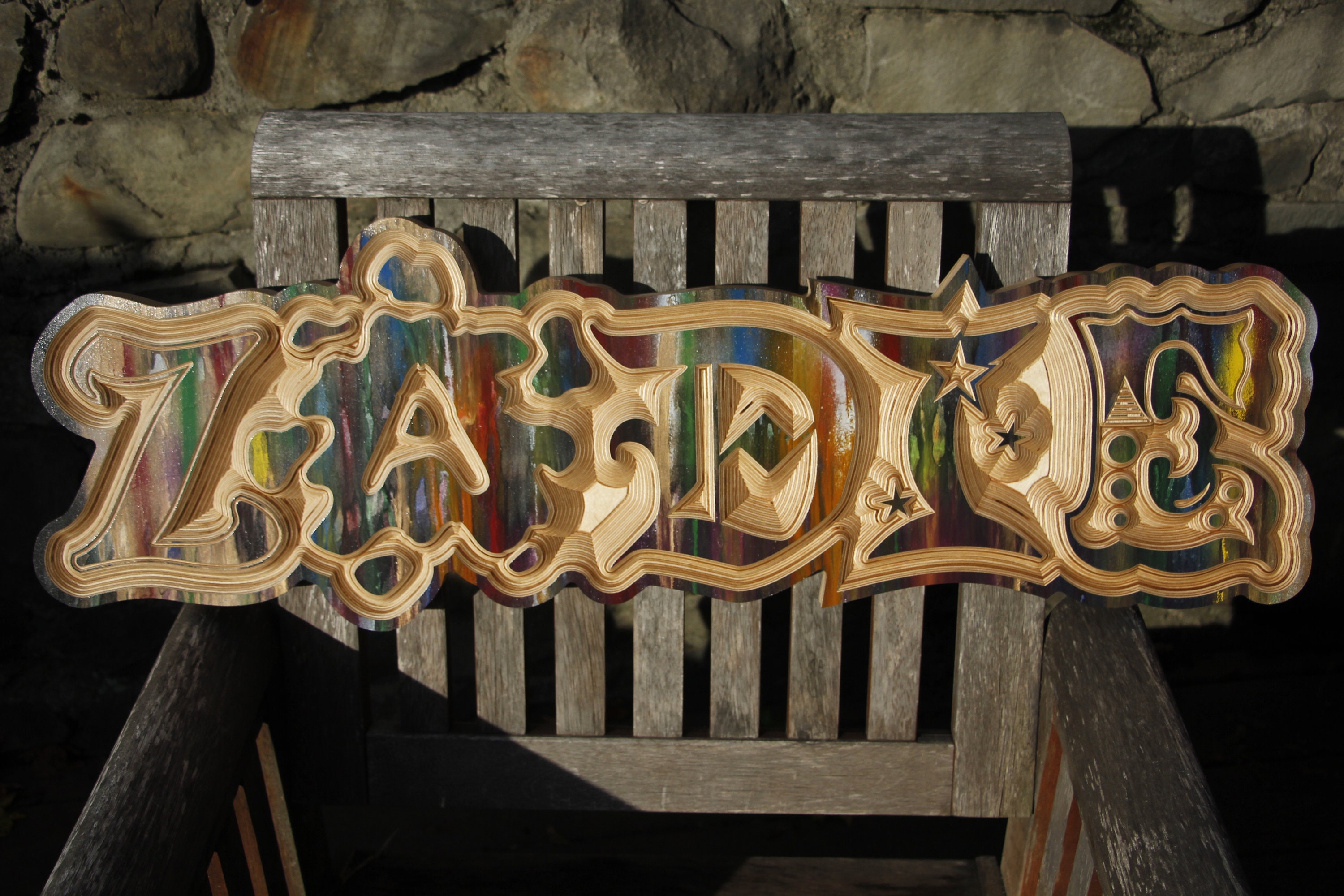 Custom Painted and Carved Name Sign - Etsy