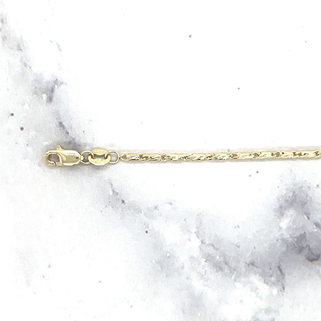 Solid 14K Yellow Gold Lumina Chain With Lobster Claw Lock, 18 20 22, 1 ...