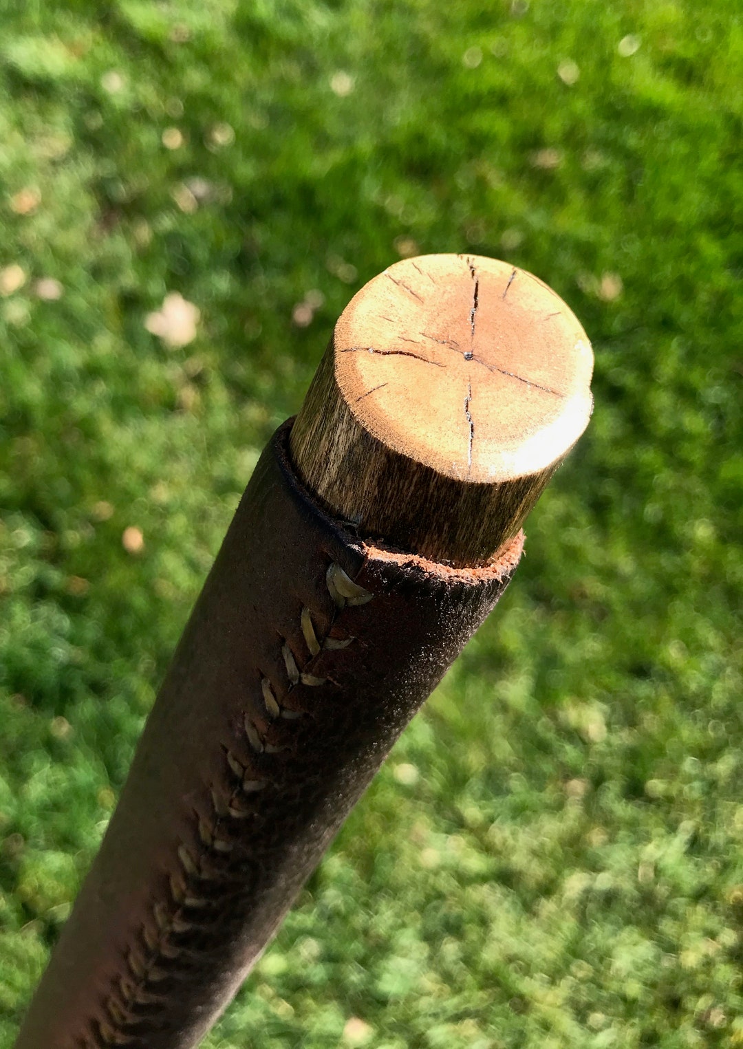 Walking Stick #469 Vine Twisted With Leather Grip - Etsy