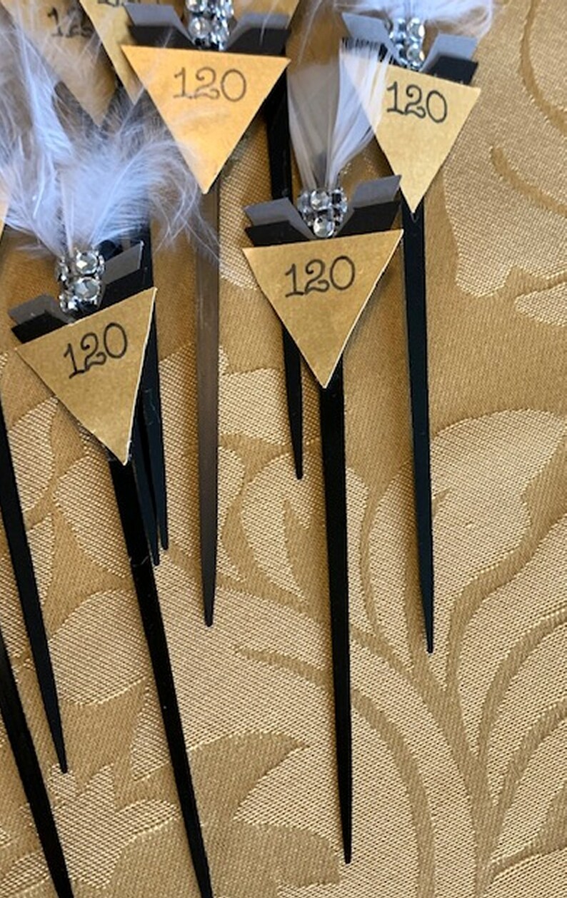 Party Food Picks 50 Gatsby Wedding Cocktail Garnish Sticks - Etsy