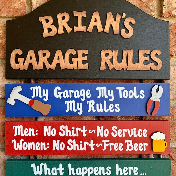 Garage Rules - Etsy