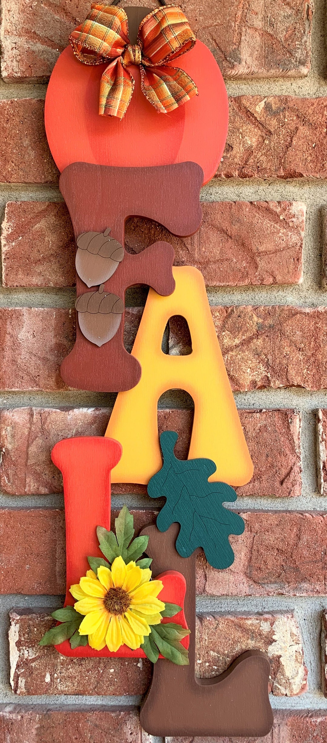 Autumn Fall Sign-wooden Painted - Etsy