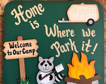 BEAR CUB CAMPSITE Sign Personalized Name Camp Camping Plaque the Smore ...