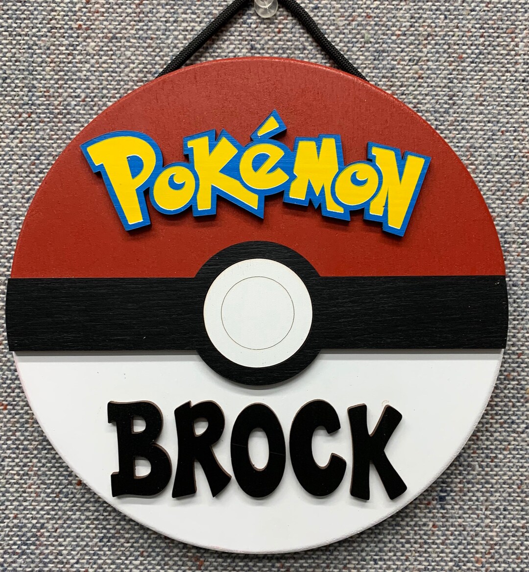 Pokémon Personalized Wooden Wall Decor Boys Room Sign Boys Room Decor ...
