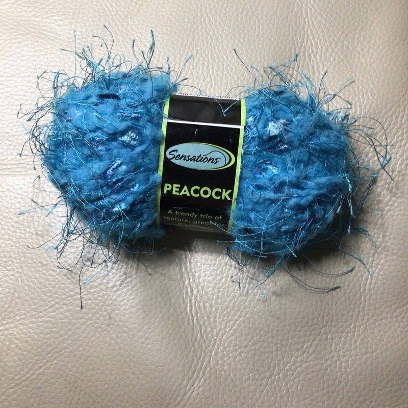 Peacock Blue Yarn - Etsy
