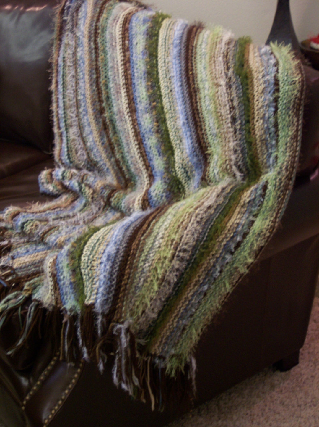 Soft Textured Afghan / Throw Knit or Crochet Pattern - Free Shipping - Etsy