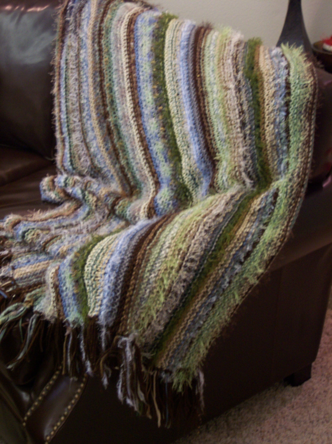 Soft Textured Afghan / Throw Knit or Crochet Pattern - Free Shipping - Etsy