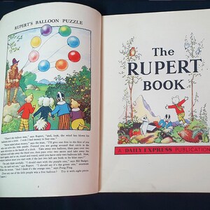 1948, the Rupert Book (rupert Annual, Original) Lovely Bright Condition ...