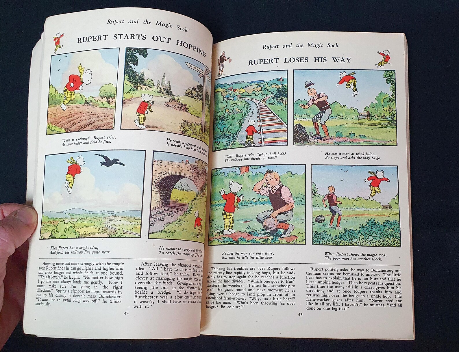 1948, the Rupert Book (rupert Annual, Original) Lovely Bright Condition ...