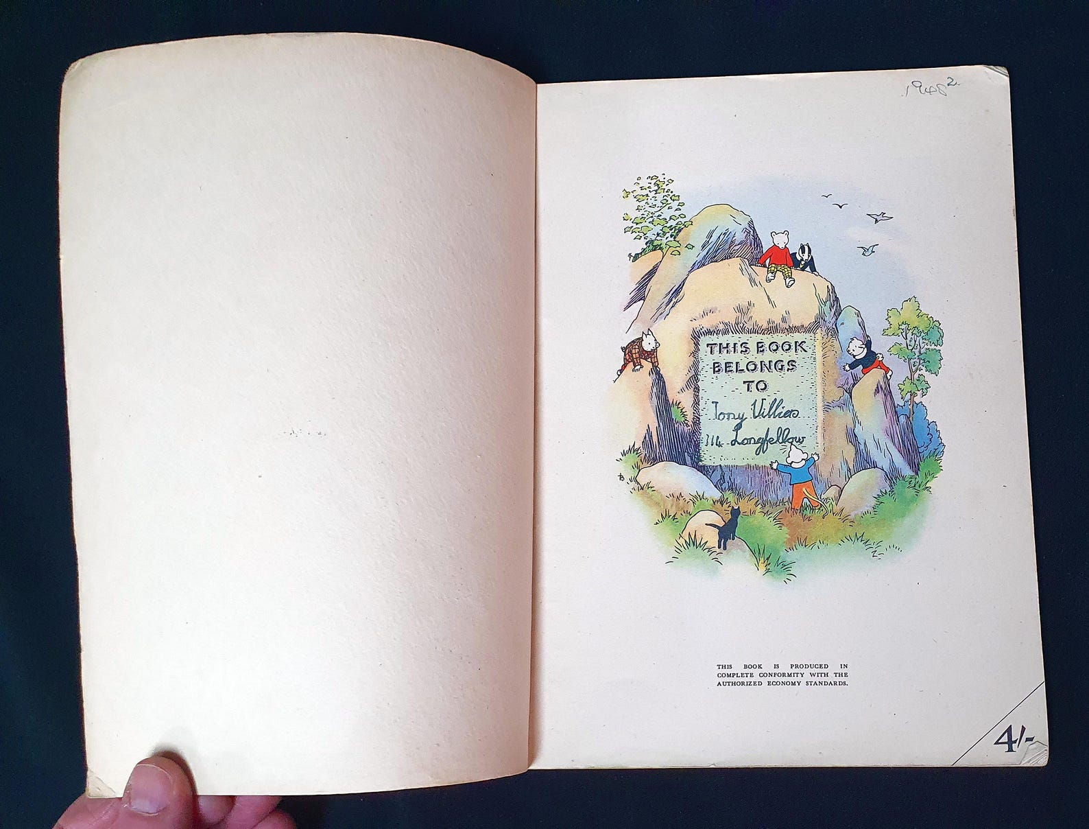 1948, the Rupert Book (rupert Annual, Original) Lovely Bright Condition ...