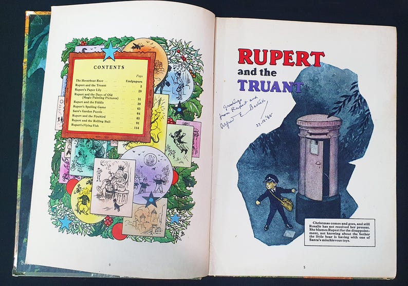 RUPERT Annual 1968 Signed by Illustrator Alfred E Bestall Very Rare ...