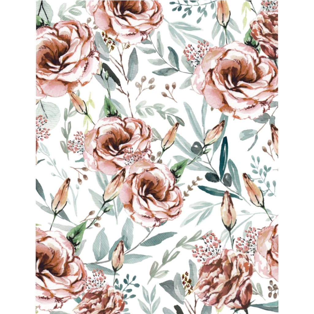 Duvet Cover Queen Botanical Bedding Eucalyptus Floral Pattern Floral ...