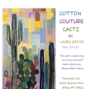 Cacti Collage - Laura Heine Design - Applique Quilt - Cactus Landscape ...