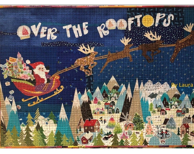 Octopus Collage Laura Heine Applique Quilt Octopus Garden 40x54 DIY ...