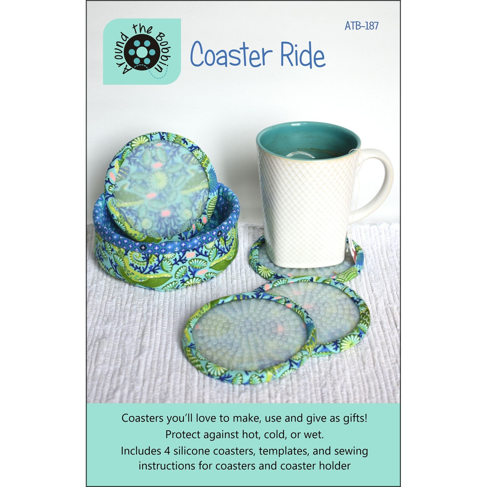 Silicone Coaster - Coaster Ride - Around the Bobbin ATB-187 - Pattern ...