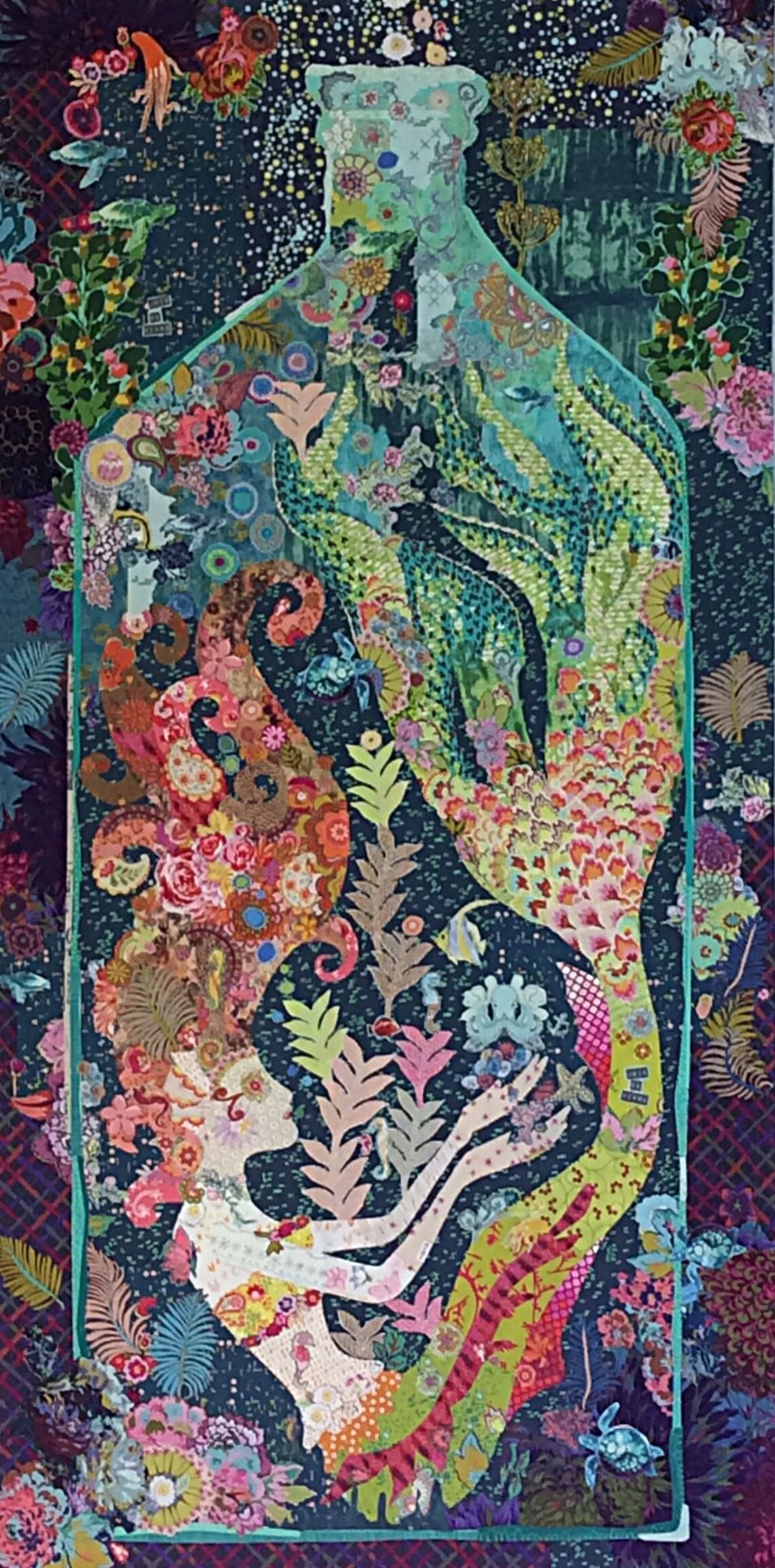 Mermaid Collage DIY Pattern or Kit Option Laura Heine - Etsy