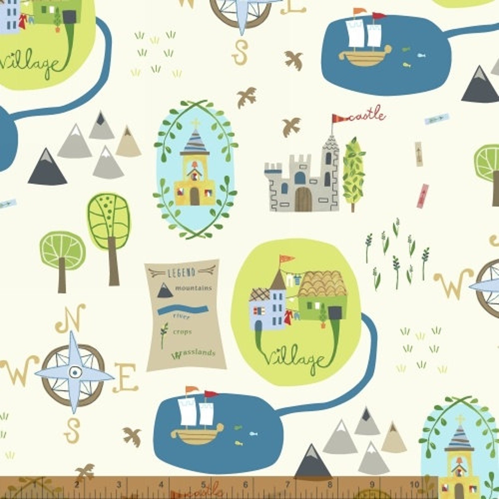 Fairy Tale Fabric, Castle Grounds, Royal Kingdom - Meet the Royal Court ...