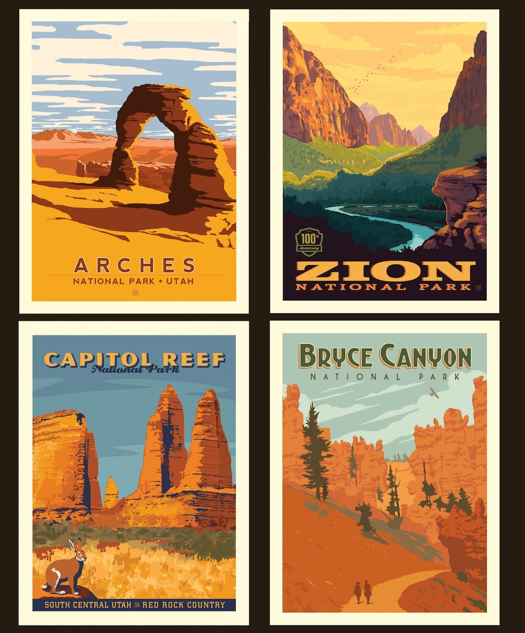 Utah National Parks 8794 Fabric Poster - Anderson Design Group for ...