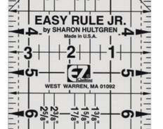 Easy Rule Jr Quilting Ruler - Sharon Hultgren - 8823752 - Acrylic 3-1/2 ...