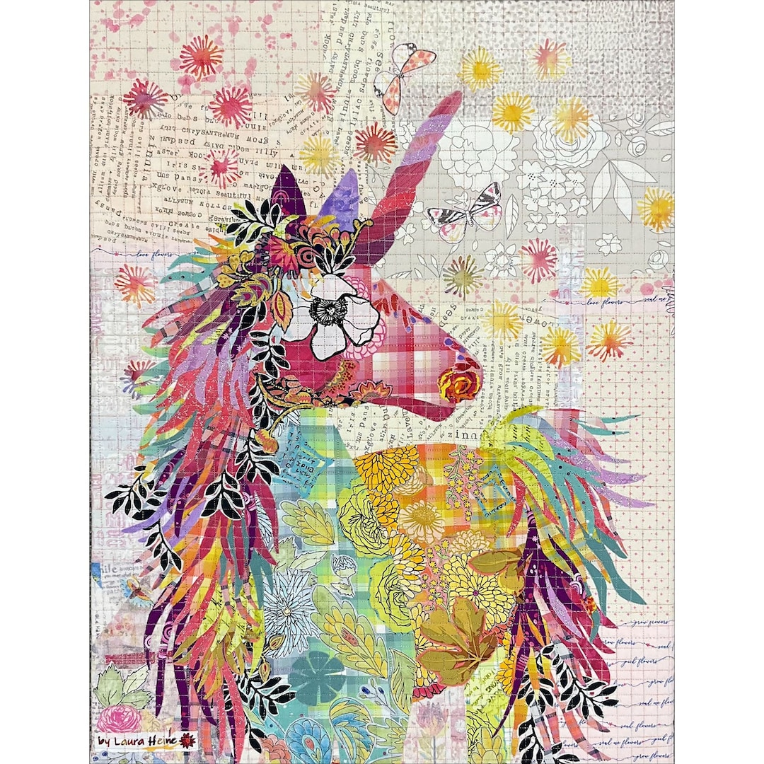 Unicorn Collage - Laura Heine Design - Applique Design - Mini Unicorn ...