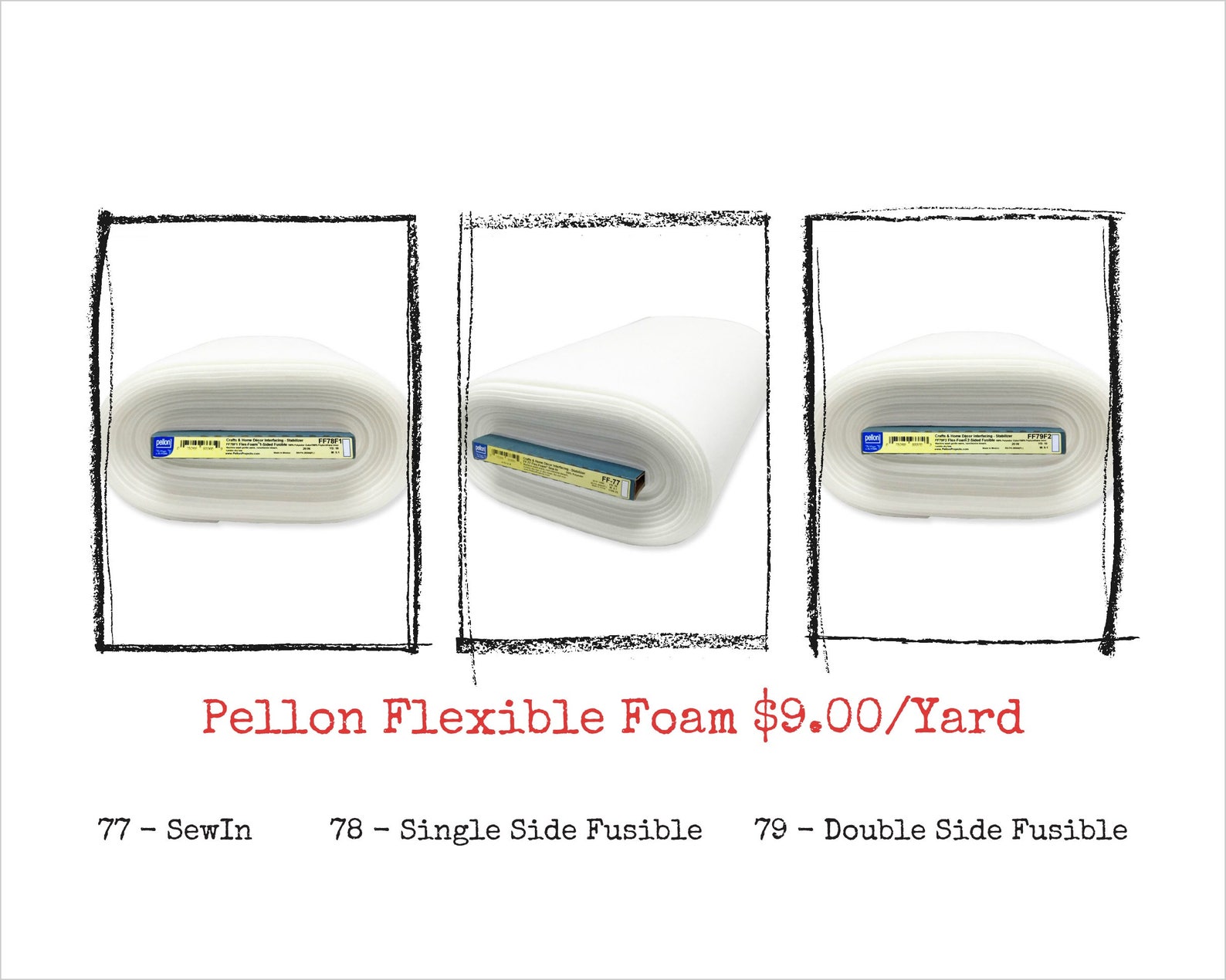 Pellon FF77 FF78 FF79 Flex Foam Craft & Home Decor | Etsy