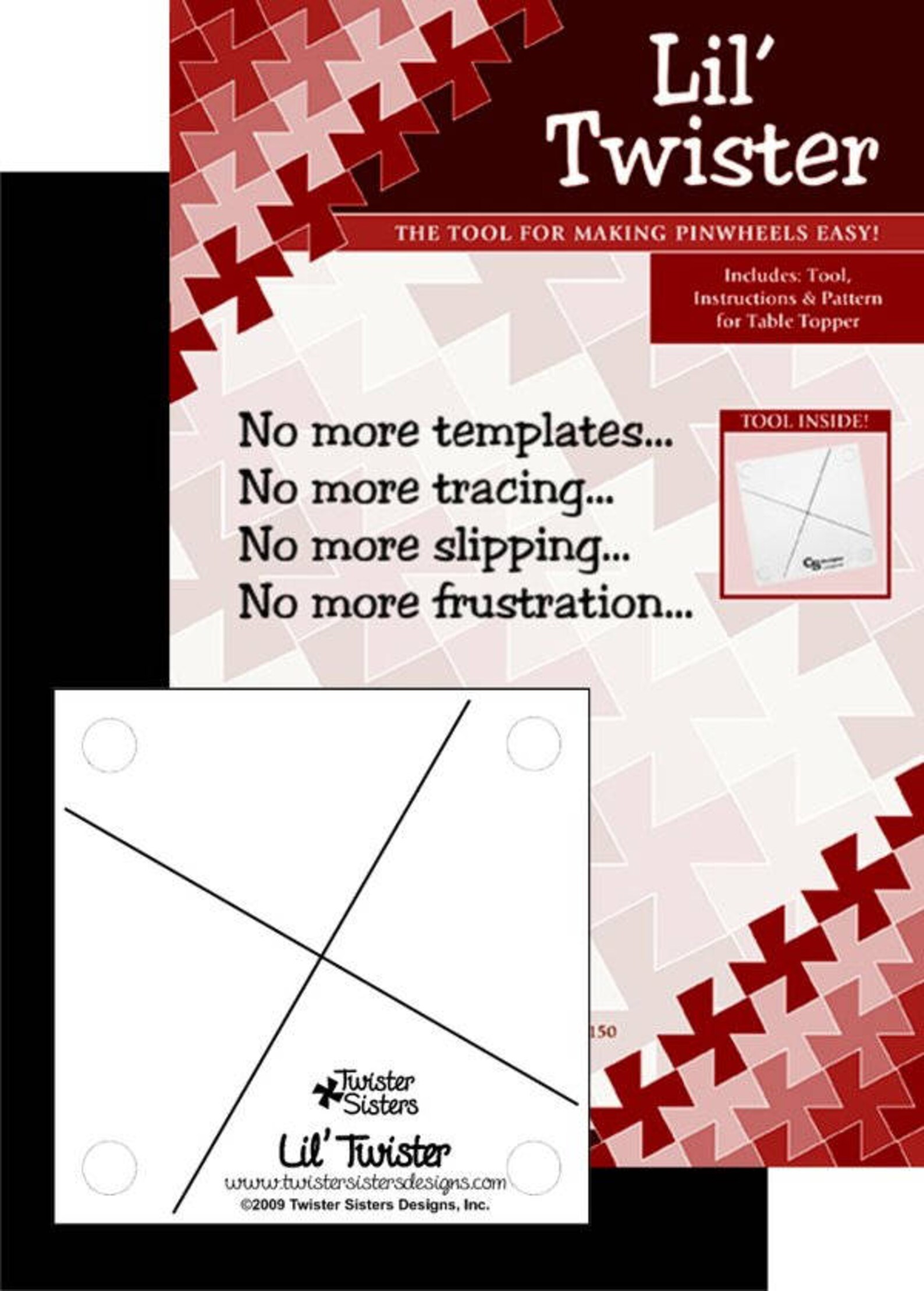 Lil Twister Template by Twisted Sister Designs - Pinwheel Template for ...