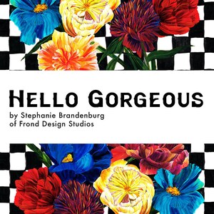 Hello Gorgeous - Window Box Quilt Kit - Mod Flowers - Northcott Fabrics ...