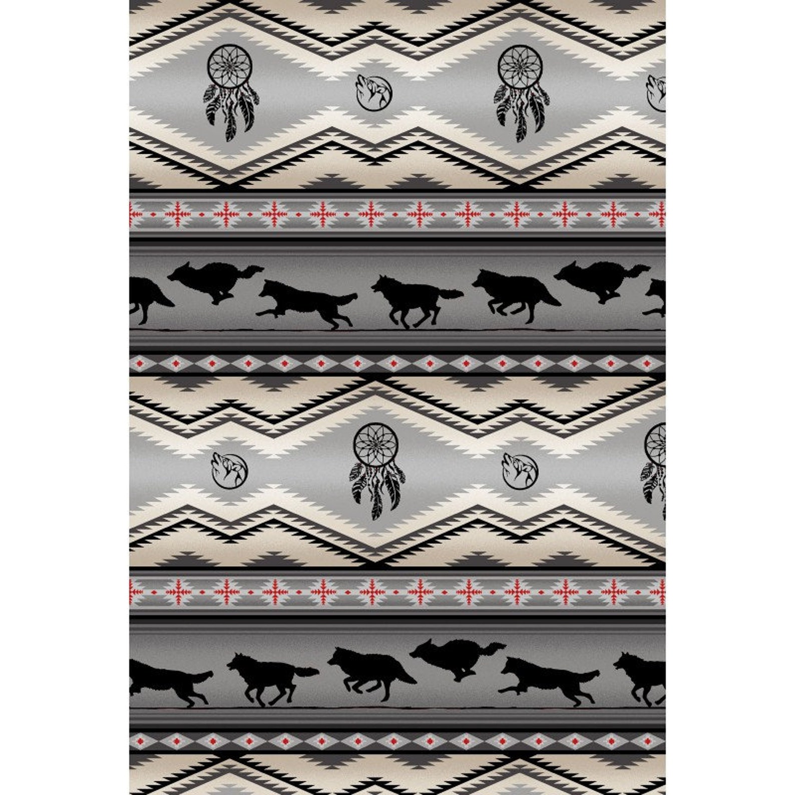 Tucson Stripe Wolf Stripe Dream Catcher Southwest Fabric - Etsy