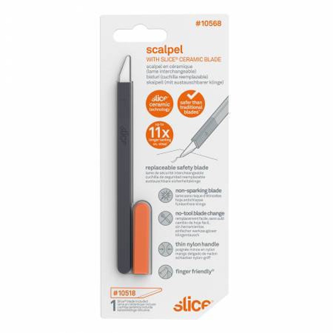 Slice Ceramic Scalpel Craft Knife - Replaceable Blade - Orange & Black ...