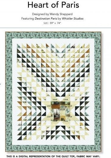 Destination Paris - Quilt Kit - Heart of Paris by Wendy Sheppard ...
