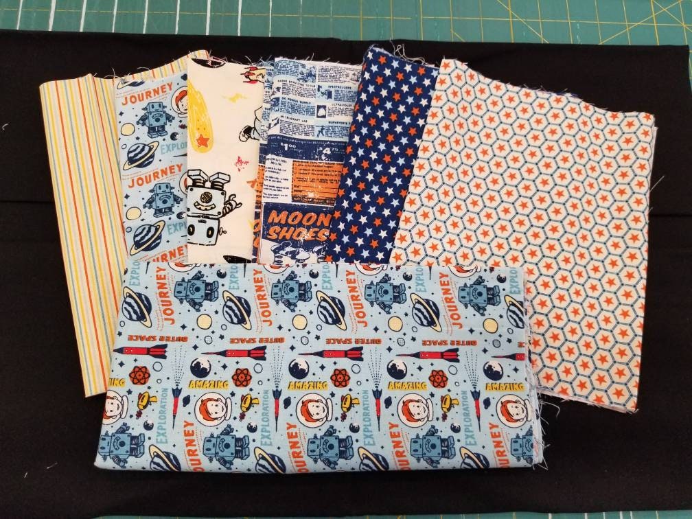 Rocket Fabric Quilt Kit - Featuring Rocket Age by October Afternoon for ...