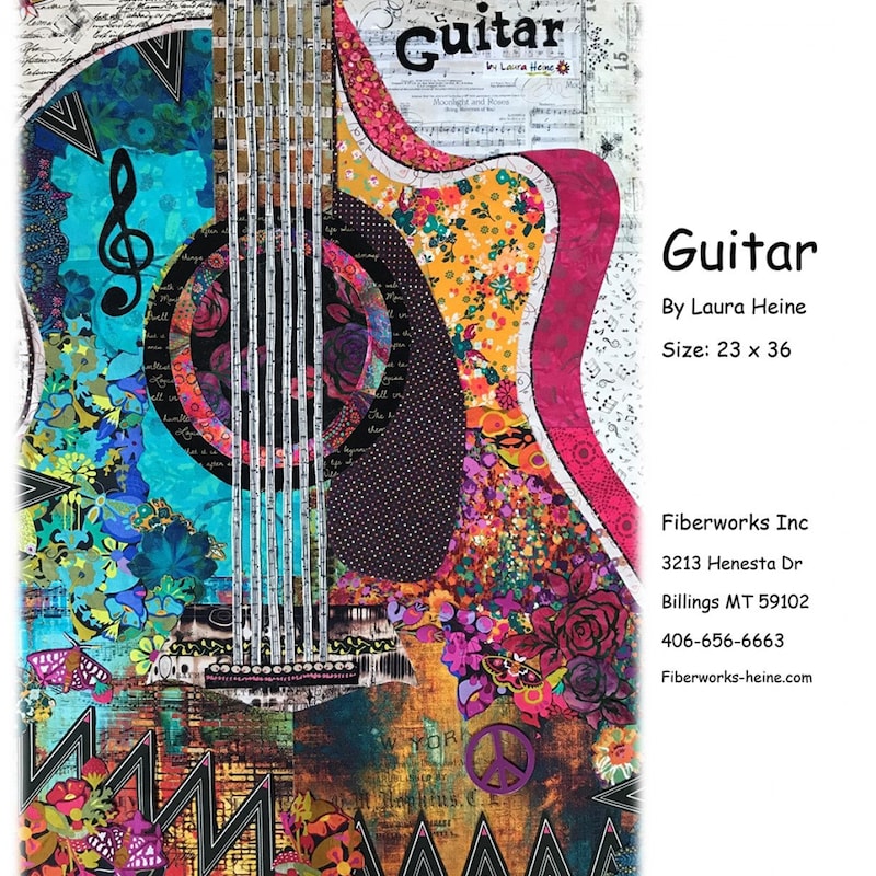 Guitar Quilt Pattern - Etsy