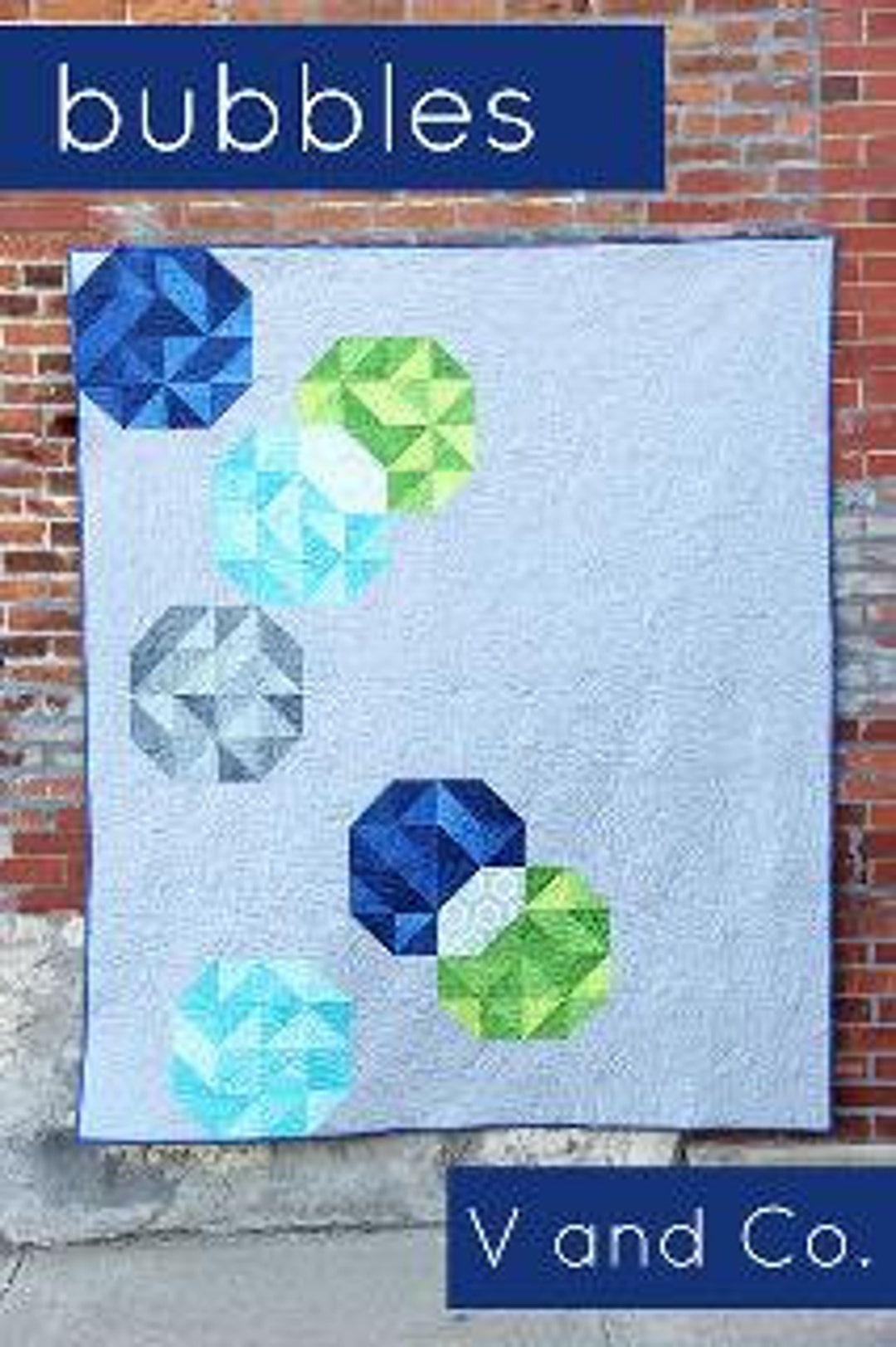 Geometric Quilt Pattern - Simply Style -bubbles Quilt Pattern by V & Co for Moda Fabrics VC1211 ...