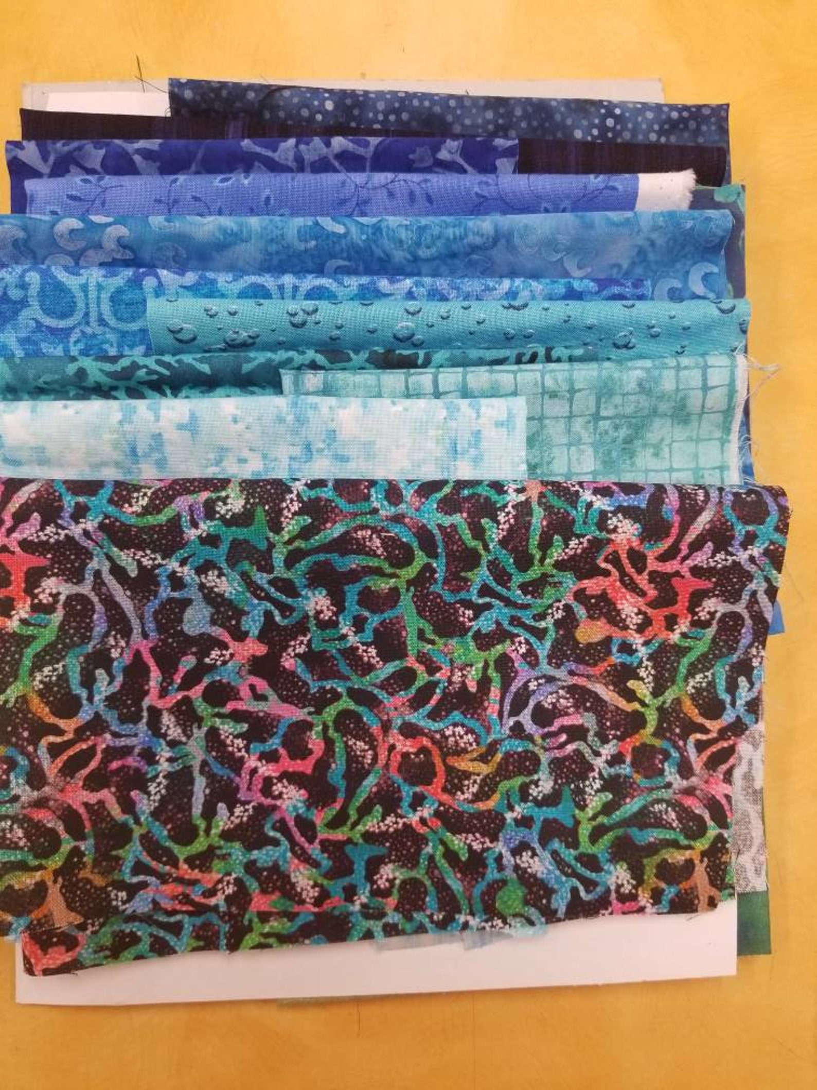 Octopus Collage - Laura Heine - Applique Quilt - Octopus Garden 40"x54 ...