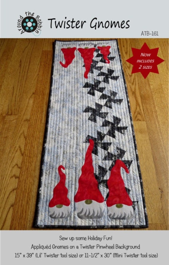 Twister Gnomes Table Runner Pattern Updated 2021 Around | Etsy