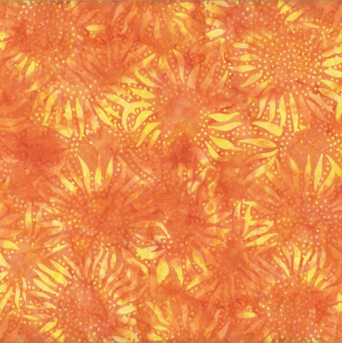 Hoffman Bali Batik Sunflower Batik Hoffman Fabrics 884 152 - Etsy